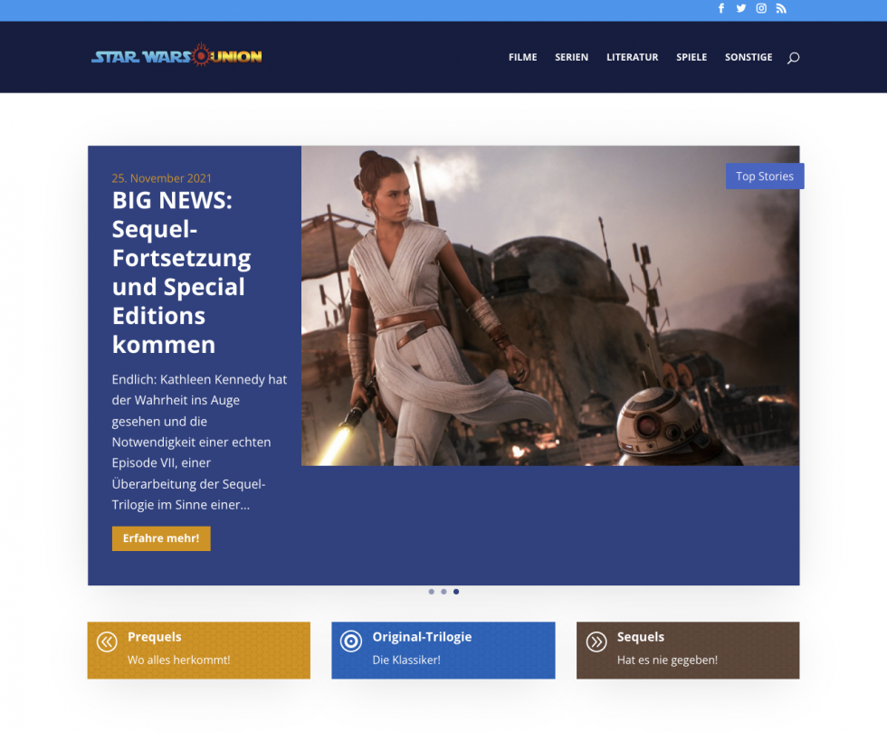 Herzlich willkommen auf SWU Epiphany! | Star Wars Union